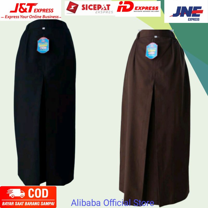 Jual seragam sekolah rok panjang model belah 1 tengah SMP SMA/rok span ...