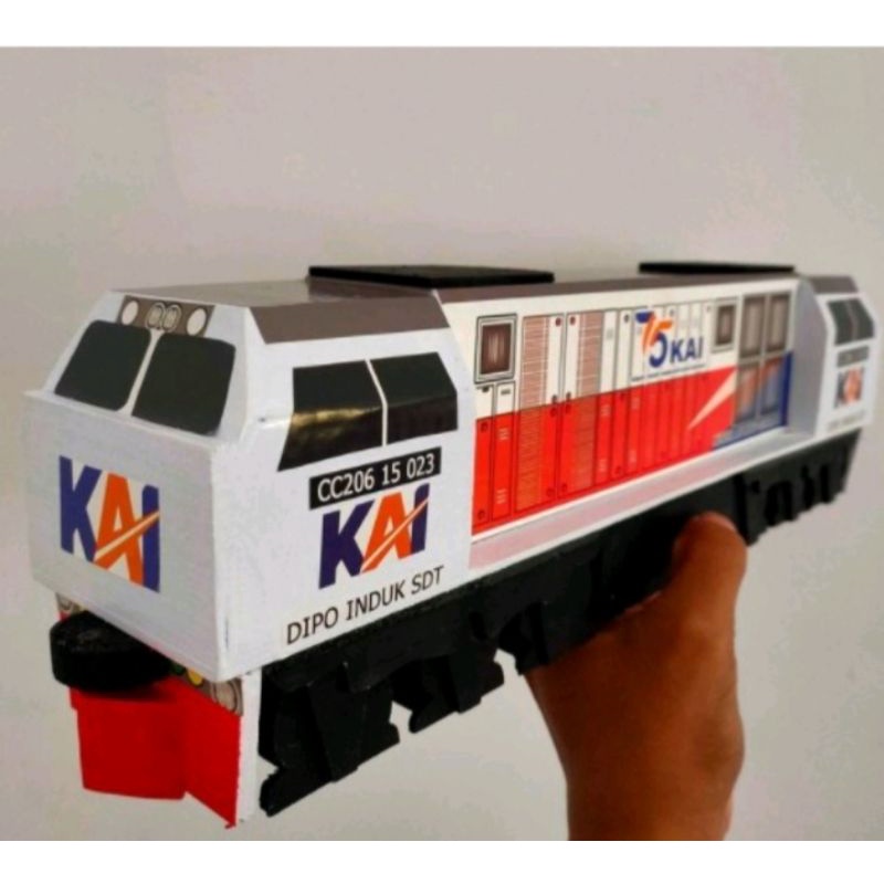 Jual kereta api kayu, miniatur Lokomotif CC 206 | Shopee Indonesia