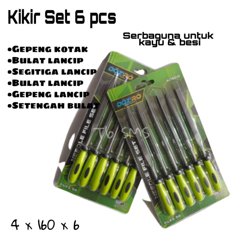 Jual Kikir Set Isi 6 Pcs / Kikir Besi dan Kayu - Tools banyak jenis ...