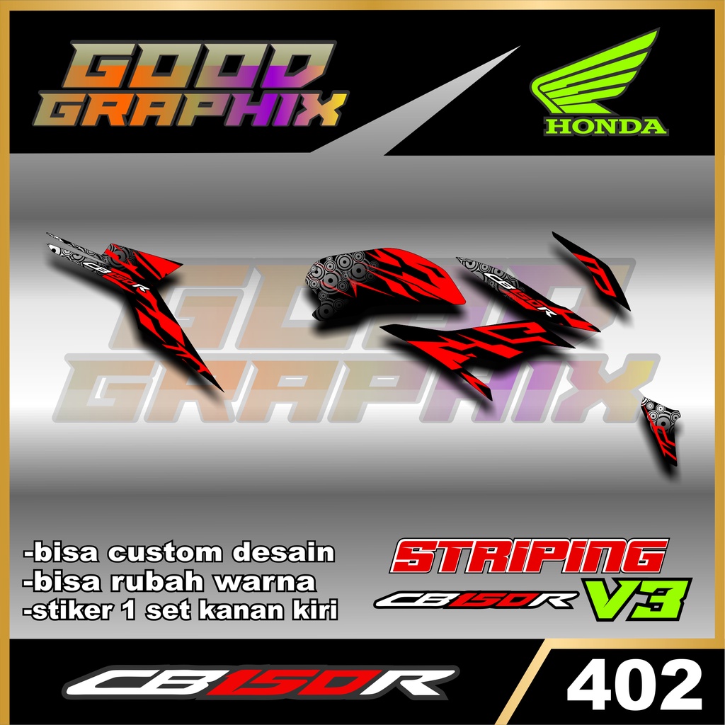 Jual STRIPING CB150R V3 - STIKER SEMIFULL CB150R V3 GG-402 | Shopee ...
