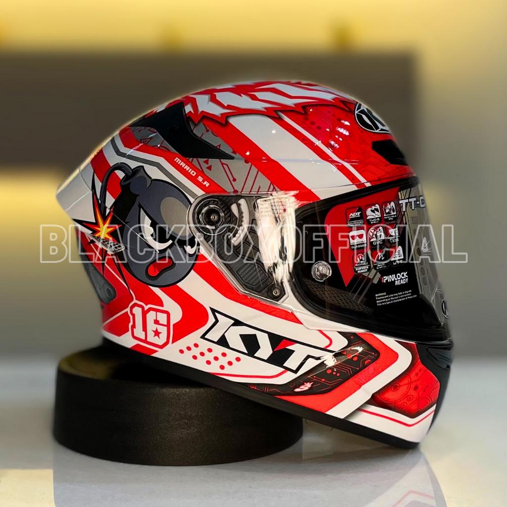 Jual KYT TT Course Mario Full Face Helmet | Shopee Indonesia
