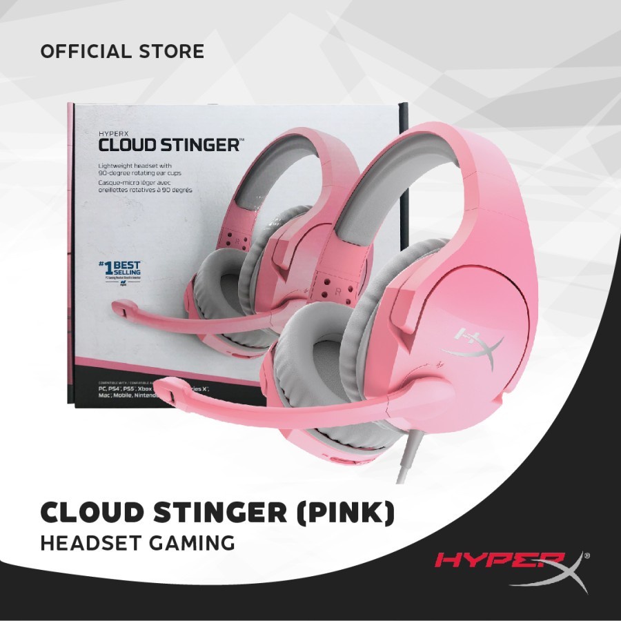 Jual HYPERX CLOUD STINGER HEADSET GAMING PINK HYPER X | Shopee Indonesia