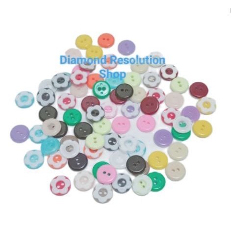 Jual Kancing Kancing Sakura Warna Warni (72 Pcs / 144 Pcs) Ukuran 13Mm ...