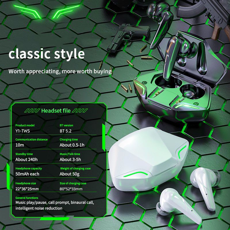 Jual G11 TWS Gaming Headset Wireless Earphone Low Latency Earbuds ...