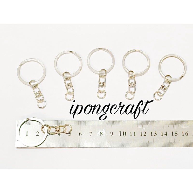 Jual Ring Gantungan Kunci Putar Tebal isi 12Biji / Bahan Gantungan ...