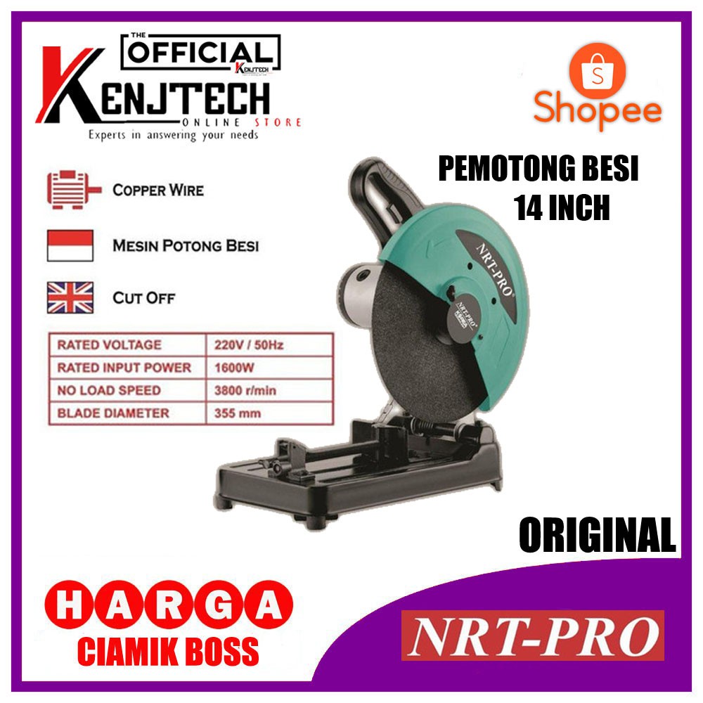 Jual Cut off / Mesin Potong Besi NRTPRO NRT-PRO 2414HD 14inch Full ...