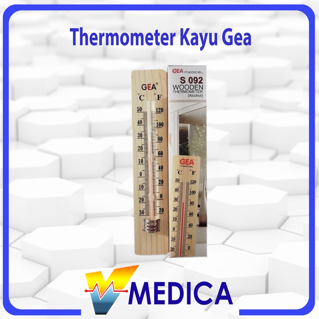 Jual Thermometer Ruangan Kayu Gea S 092 Wooden / Thermometer Dinding ...