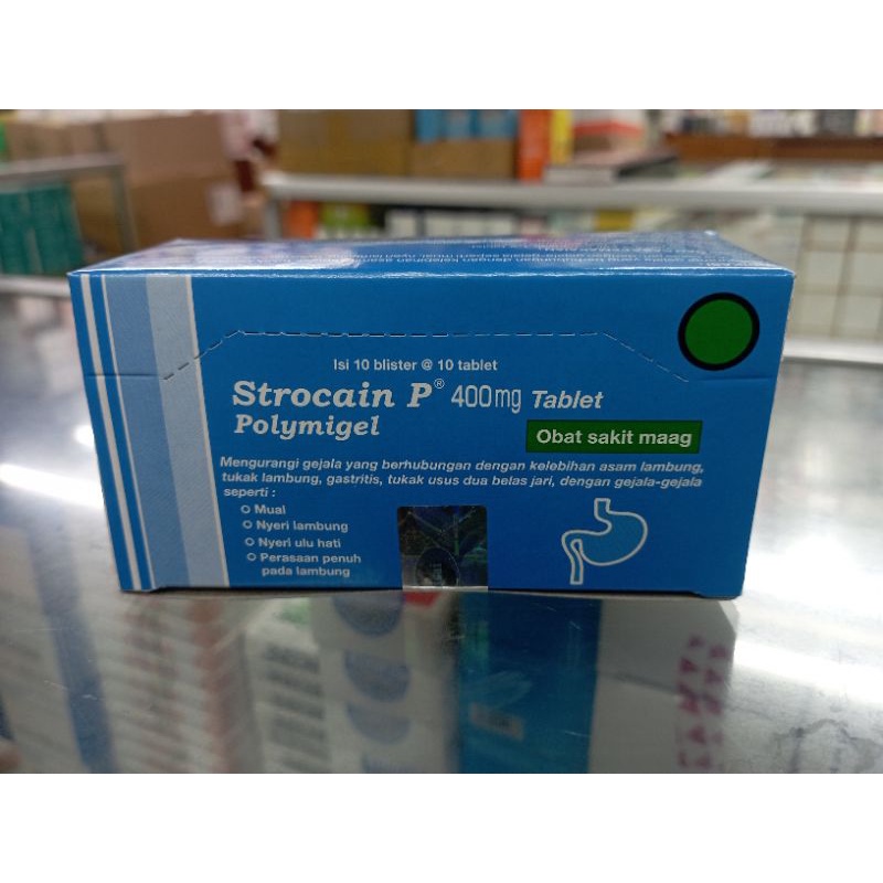 Jual Strocain p 400mg Original //Box | Shopee Indonesia