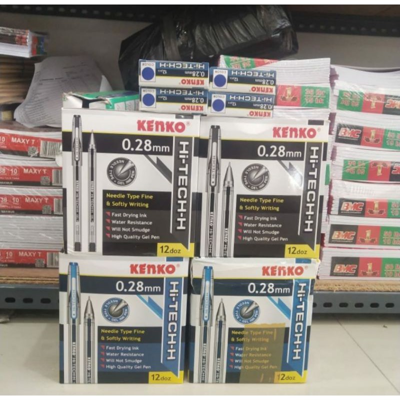 Jual Pulpen Gel Kenko Hi-tech 0.28mm ( 1pak/12pcs ) | Shopee Indonesia