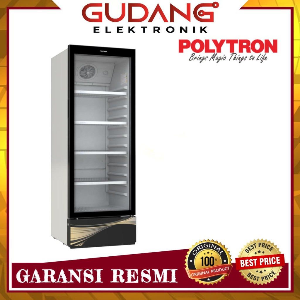 Jual LEMARI ES KACA POLYTRON SCN 237 SHOWCASE POLYTRON SCN237 | Shopee ...