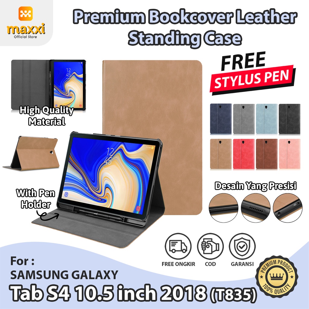 Jual Samsung Tab S4 10.5 inch 2018 A7 Lite T225 T835 Premium Bookcover Leather Flip Case Cover ...