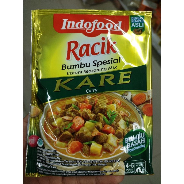 Jual INDOFOOD Kare - Bumbu Instan Kare 45gr - Curry - Kari | Shopee ...