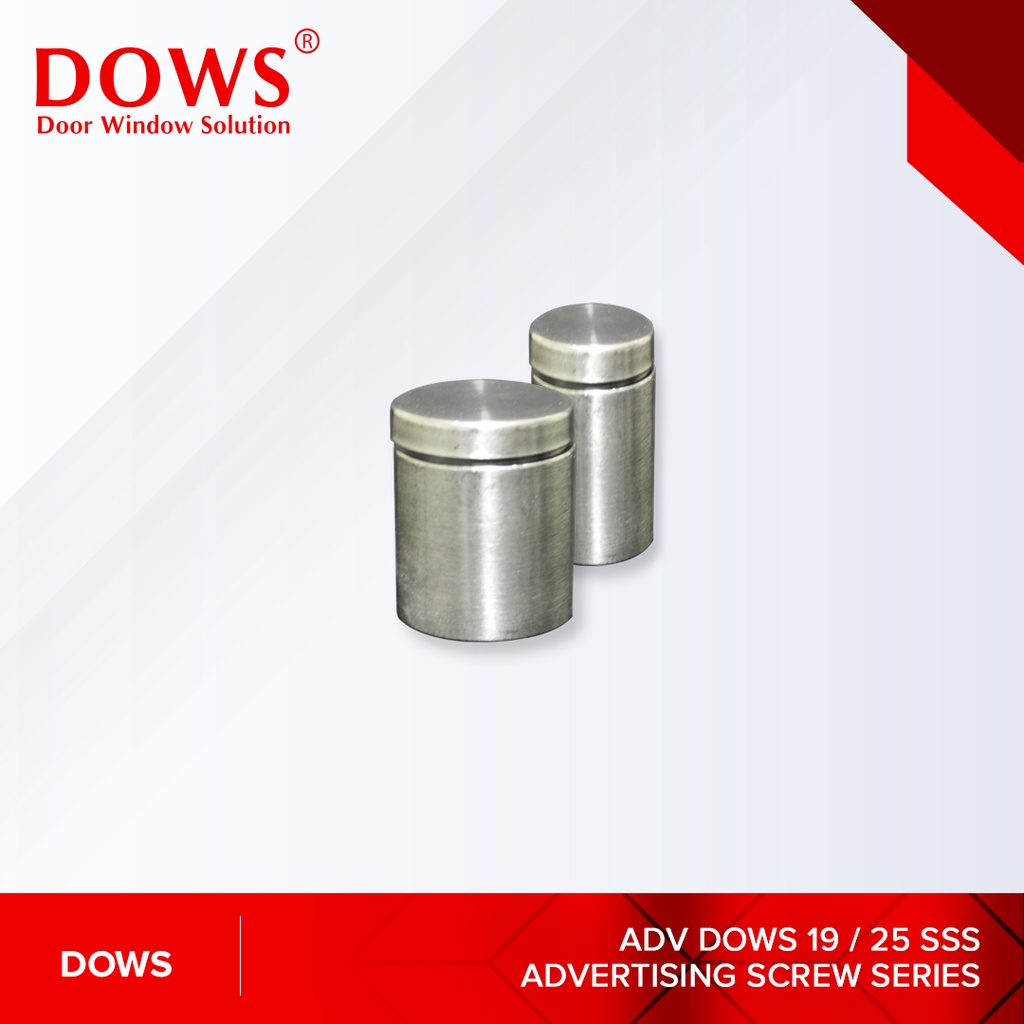 Jual Advertising Screw / Baut kaca/ Pin Railing Tangga kaca ADV DOWS ...