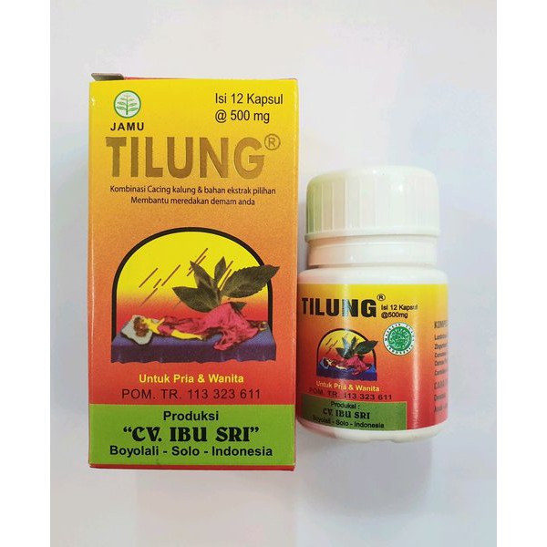 Jual TILUNG 500MG OBAT TIFUS TIPES THYPUS KAPSUL EKSTRAK CACING ...