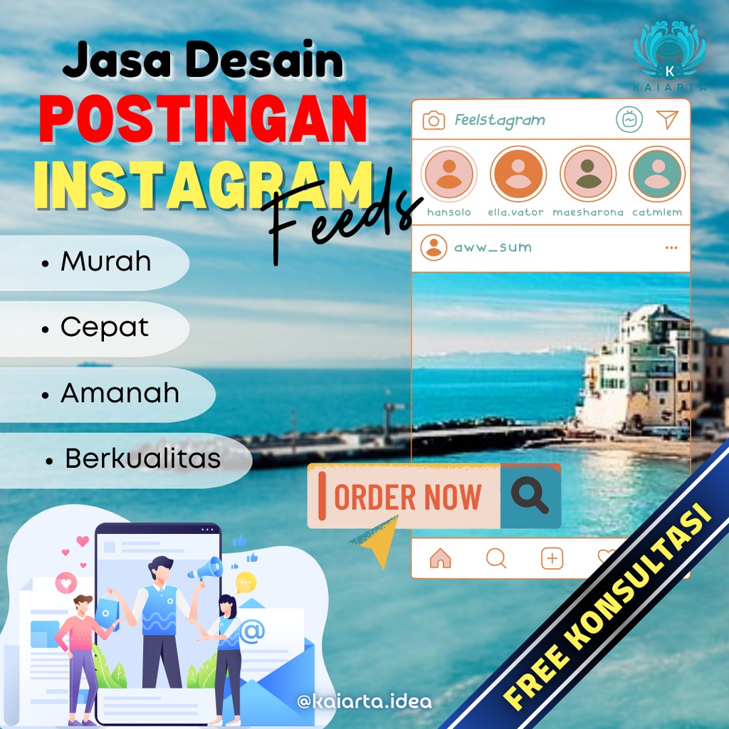 Jual Jasa Desain Instagram Feeds Custom Request | Design Feed Ig ...
