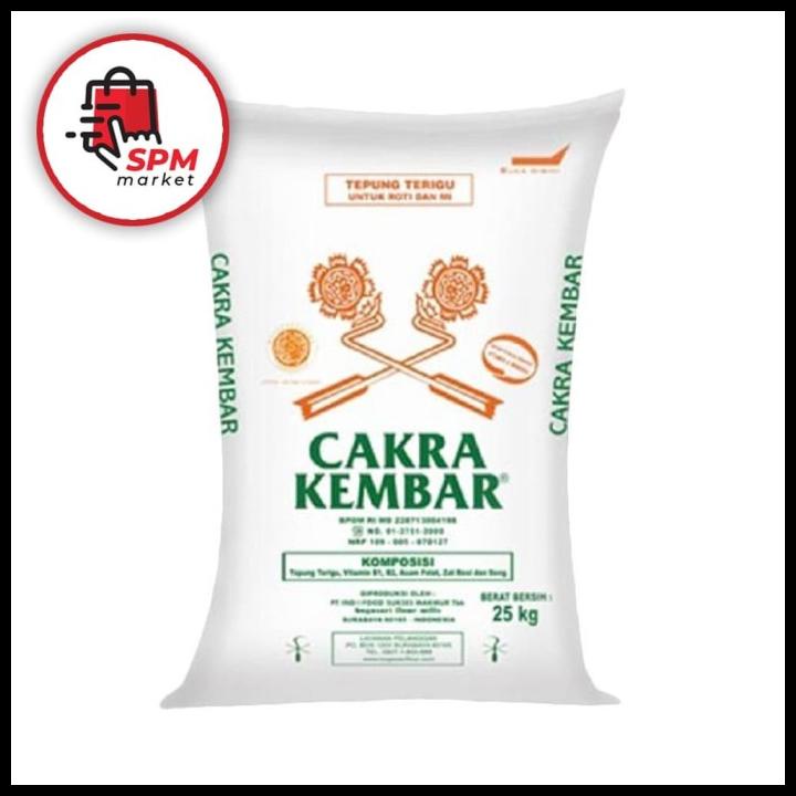 Jual Tepung Terigu Cakra Kembar Bogasari Karung 25 Kg Grosir | Shopee ...