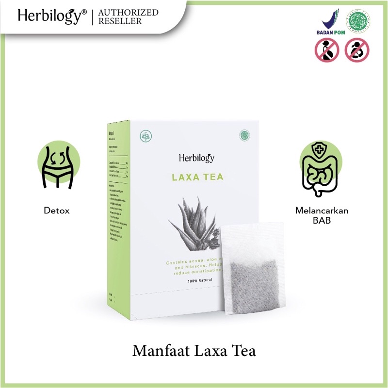 Jual Herbilogy Laxa Herbal Infused Tea 20 Tea Bag Teh kesehatan ...