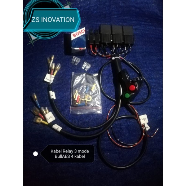 Jual Kabel Relay set 3 mode BullAES 4 kabel | Shopee Indonesia