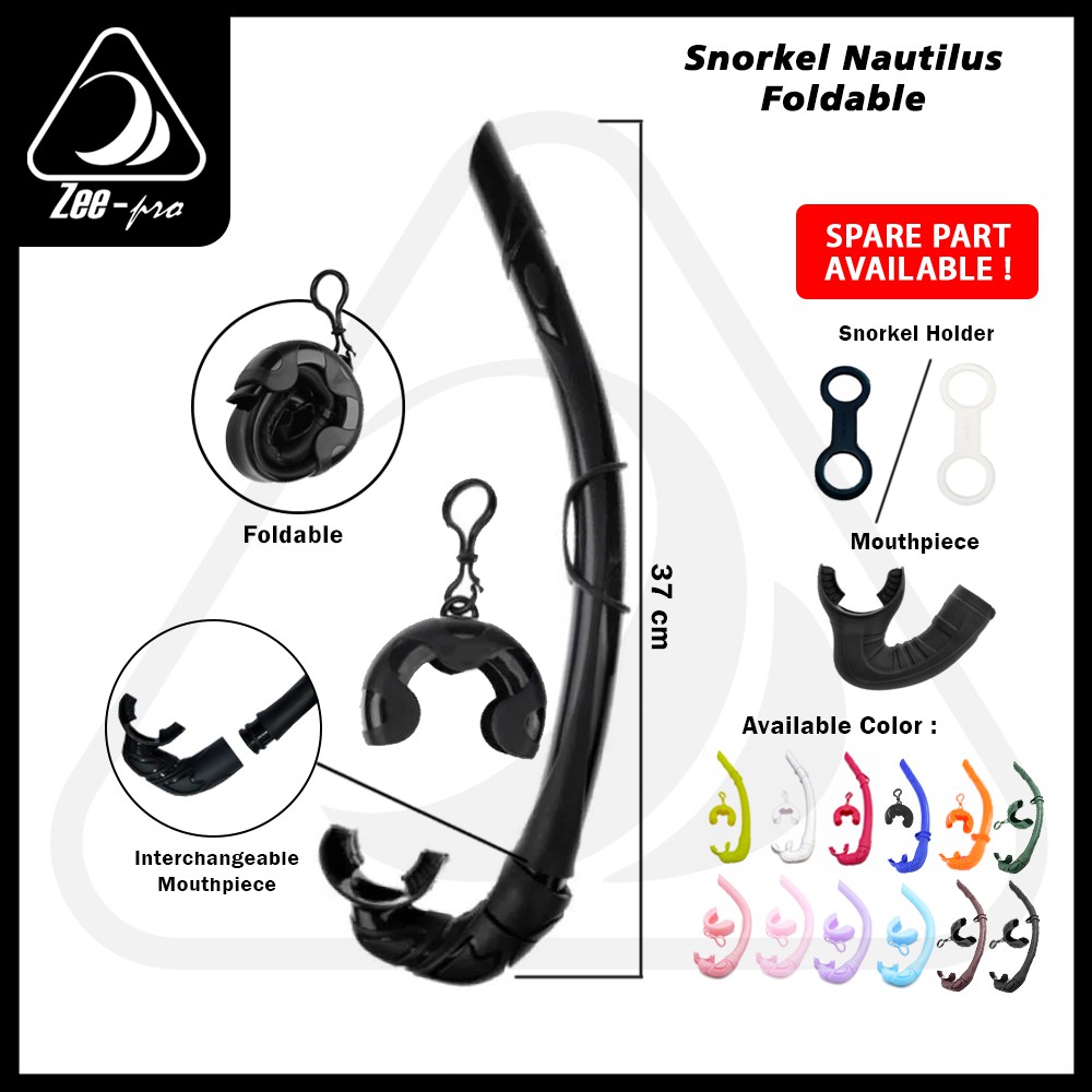 Jual Snorkel Flexible Lipat Simple Nautilus Zeepro Foldable Fleksibel ...