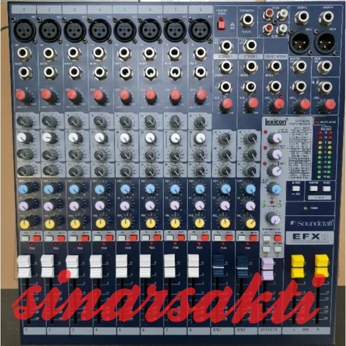 Jual Mixer Soundcraft EFX 8 ( 8 Channel ) | Shopee Indonesia