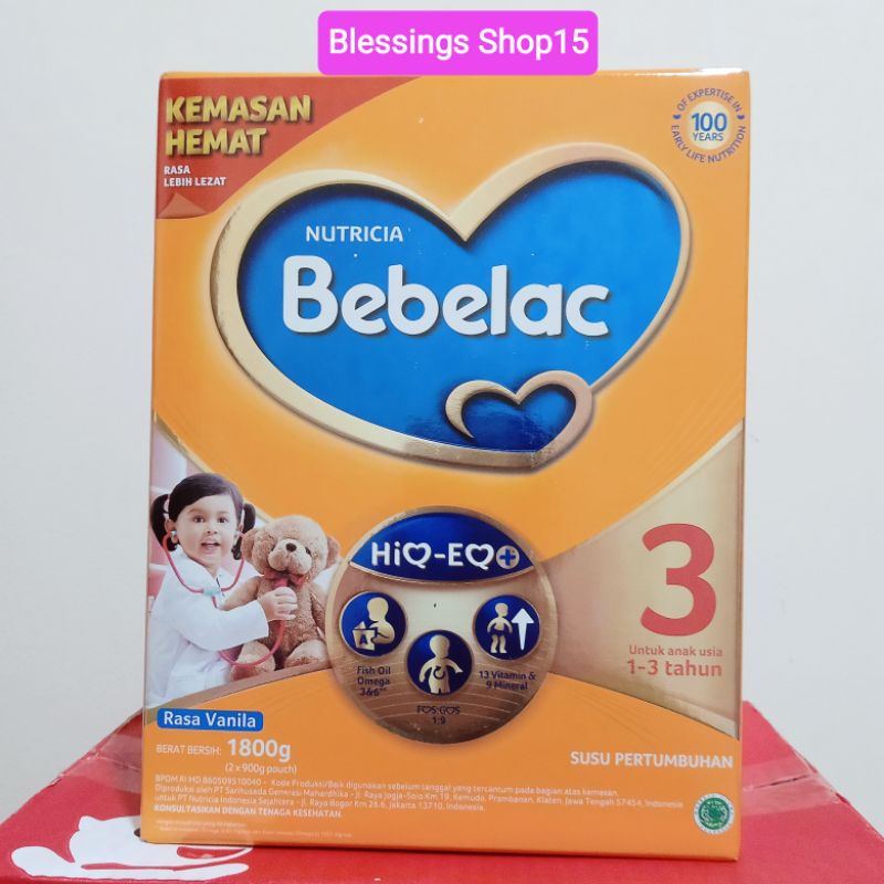 Jual Bebelac 3 4 Vanila Madu 1800 gram | Shopee Indonesia