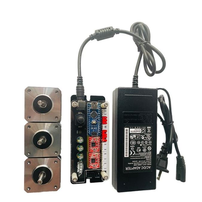 Jual Diskon 2 Axis Grbl Control Board Kit 3 Nema 17 Stepper Motor 12V ...