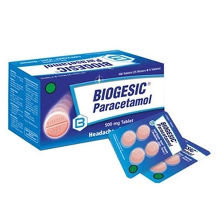 Jual Biogesic 500 mg Box Isi 100 Tablet | Obat Demam | Sakit Kepala ...