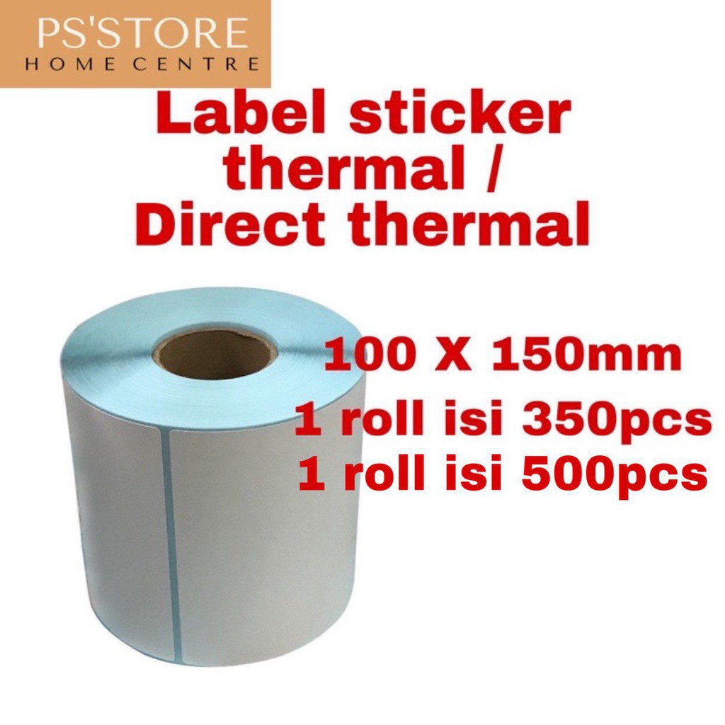 Jual Label sticker direct thermal 100 X 150mm | Shopee Indonesia