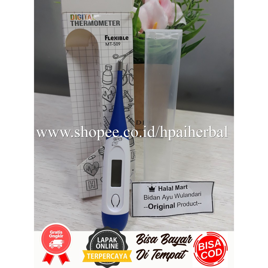 Jual Digital Thermometer Flexible GP CARE Ujung Lentur / Termometer Digital Puremed Flexible ...