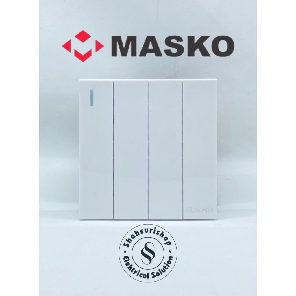 Jual SAKLAR ISI 4 EMPAT MATA AUSTIN MASKO A614 MINIMALIS PREMIUM ...