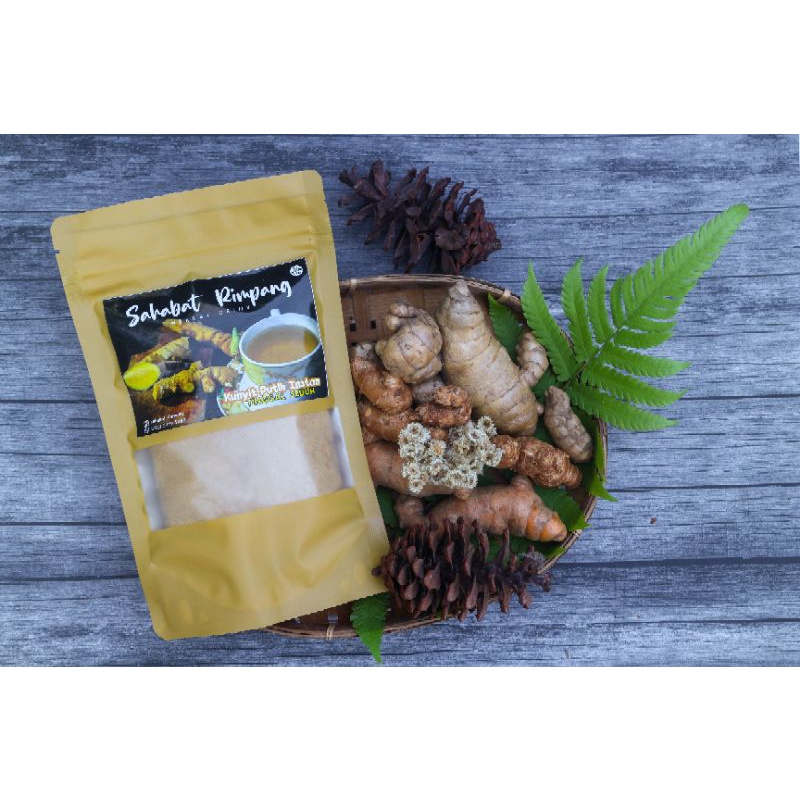 Jual Sahabat Rimpang Kunyit putih Instan kunyit putih bubuk 200gr ...