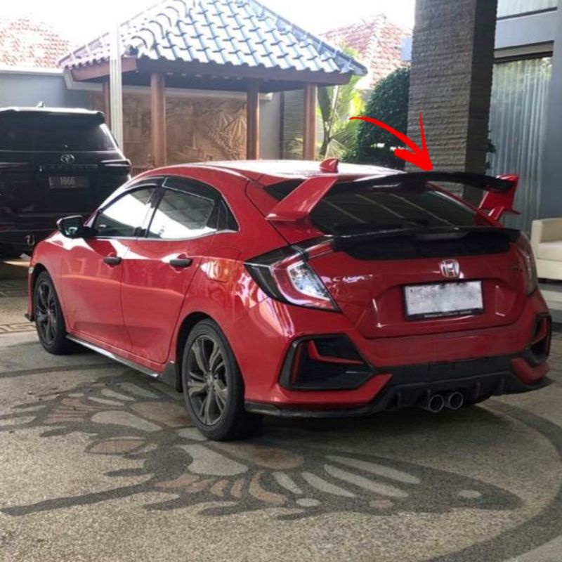 Jual wing spoiler CIVIC HATCHBACK model TYPE R | Shopee Indonesia