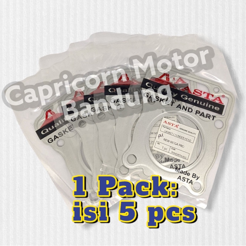 Jual PAKING GASKET CYLINDER HEAD ATAS MEGA PRO NEW VERZA CRF 150 L ASTA ISI 5 PACKING KOP ...