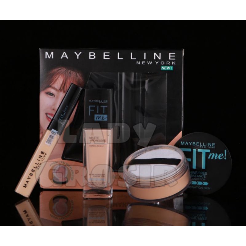 Jual Make Up Set 3in1 Mayb - Bedak Tabur - Foundation - Concelear ...