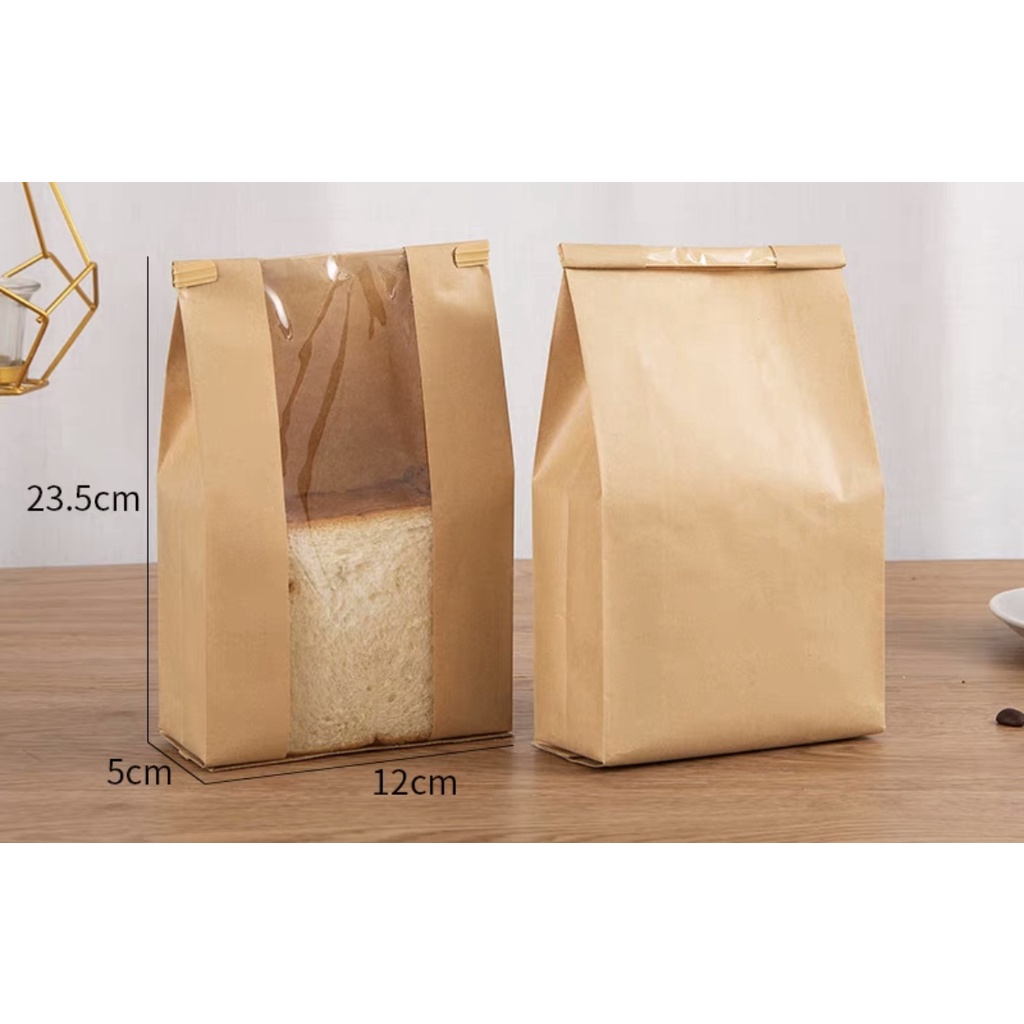 Jual BBT sudah tersedia twist Kantong kertas roti tawar french bread ...