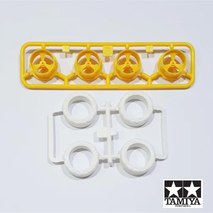Jual Tamiya Velg Small Yellow & Ban Small White Mini 4WD | Shopee Indonesia