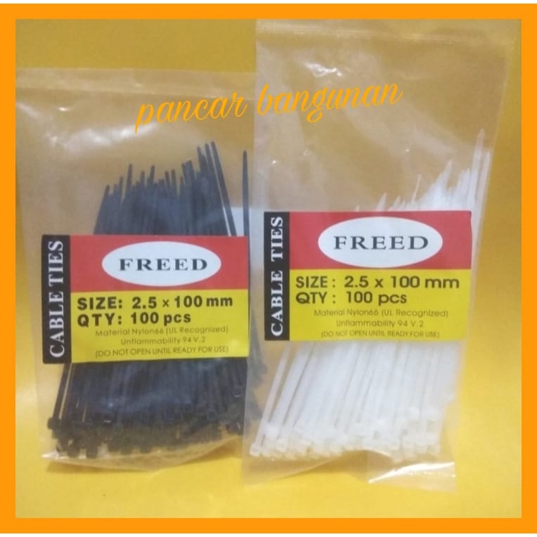 Jual KABEL TIES FREED 2,5mmx100mm TEBAL - KABEL TIES FREED 100mm (10cm ...