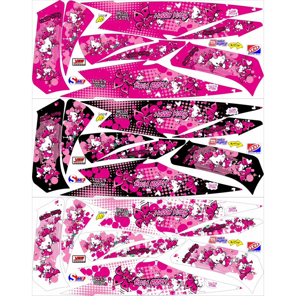 Jual STRIPING STICKER MIO SOUL LAMA KARAKTER HELLO KITTY | Shopee Indonesia