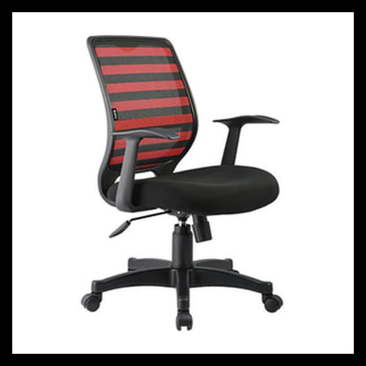 Jual Kursi Kantor Ergotec Model Jaring Modern Design Warna Abu /Merah ...