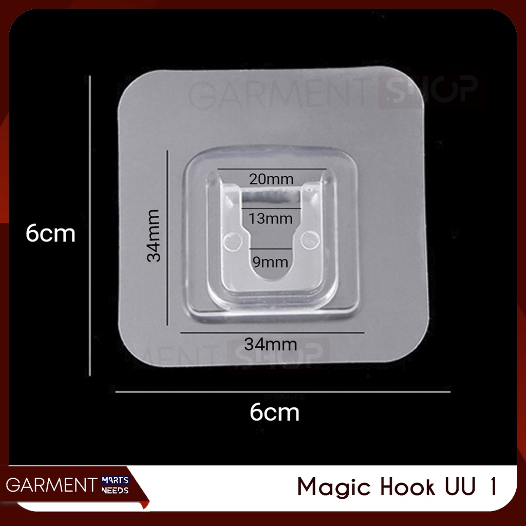 Jual MHOOK - Magic Hook Pengait Jam Pigura Rak Multifungsi Gantungan ...