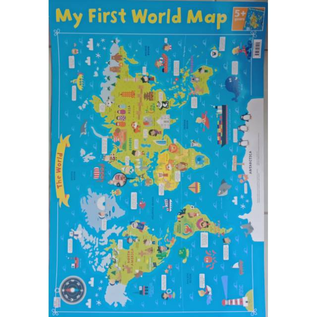 Jual Poster My First World Map | Shopee Indonesia