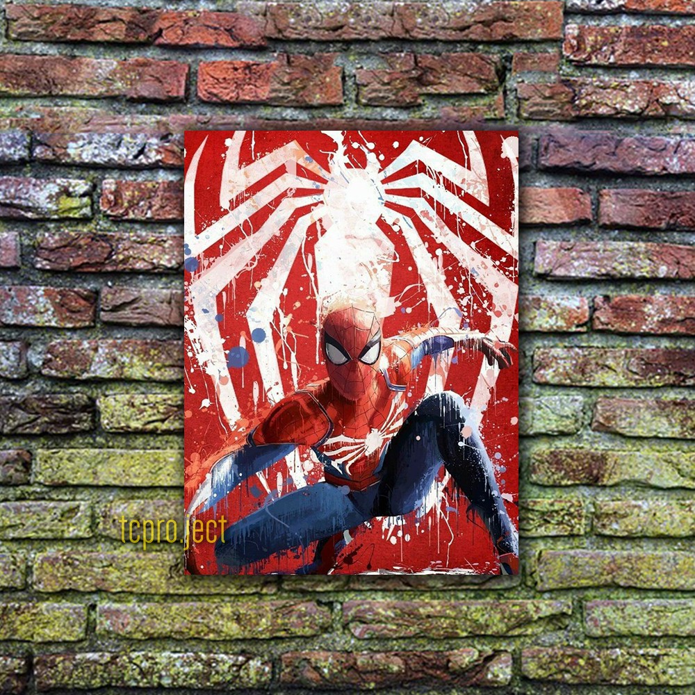 Jual SPIDERMAN PS4 GAME POSTER - DEKORASI HIASAN DINDING | Shopee Indonesia