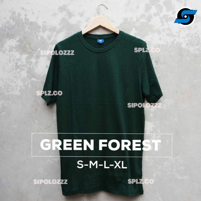 Jual Kaos Polos Green Forest | Shopee Indonesia