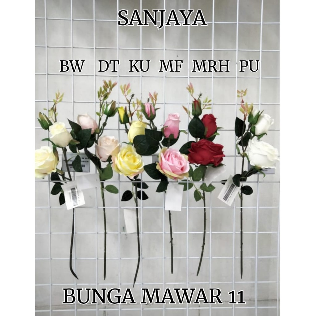 Jual Bunga Mawar Artificial / Bunga Mawar Palsu / Bunga Mawar Plastik ...