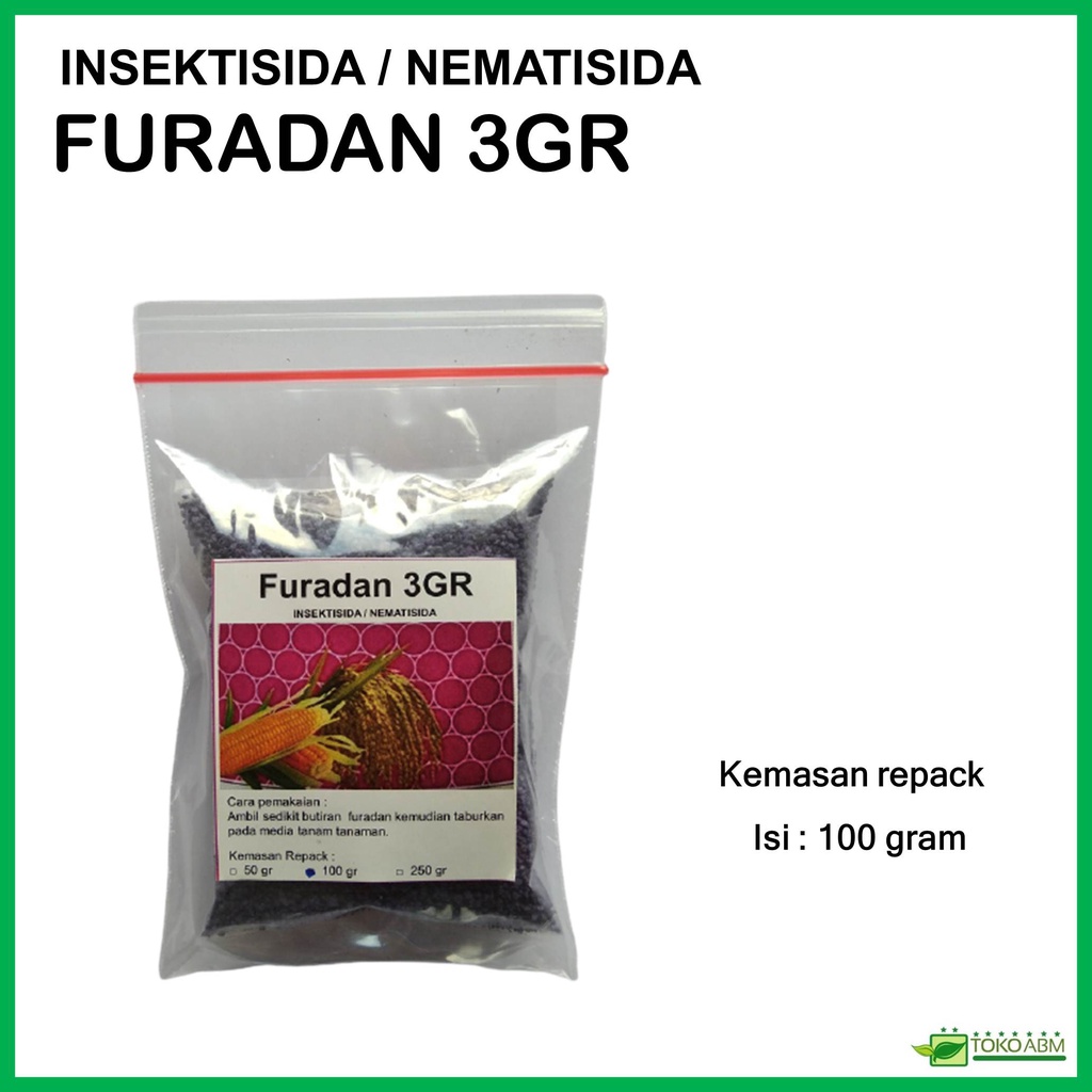 Jual Furadan 3GR Kemasan Repack 100 gram Obat Hama Semut, Rayap ...