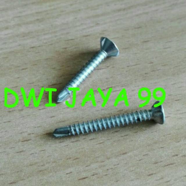 Jual 200 pcs skrup sds fh jf kalsi 6x25 drilling grc roofing bajaringan ...