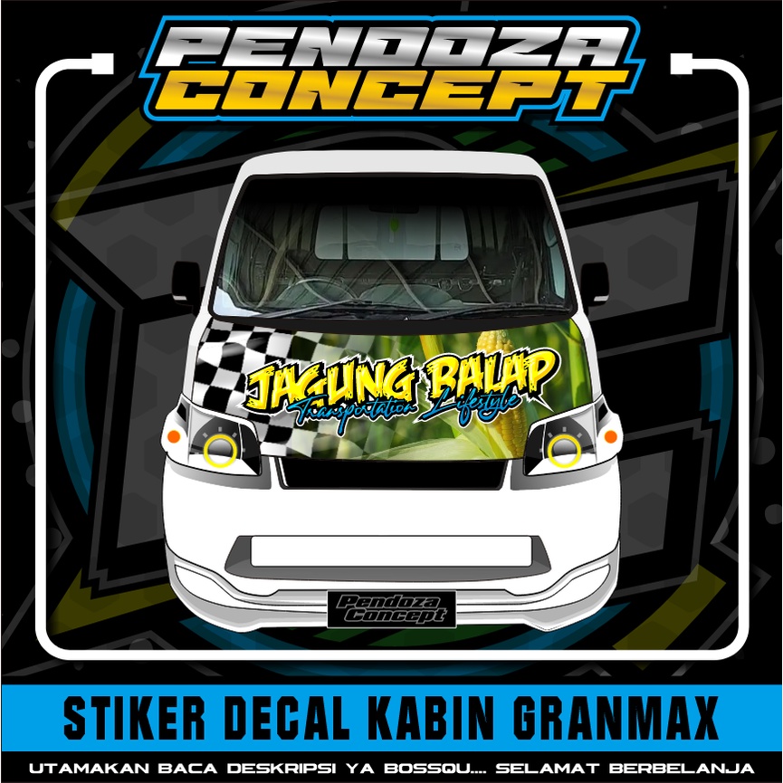 Jual (terbaru) sticker decal kabin depan pickup grandmax/gran max ...