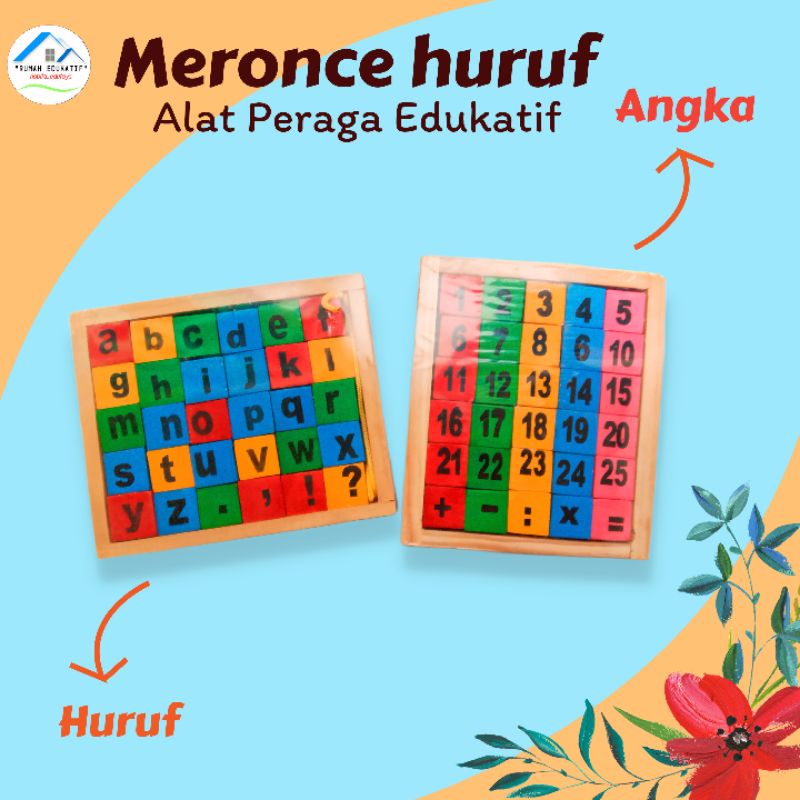 Jual Alat Peraga Edukatif~ Meronce Huruf | Shopee Indonesia