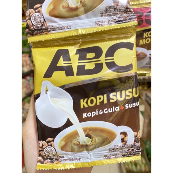 Jual Kopi ABC susu/mocca/instant white coffee isi 10 sachet | Shopee ...
