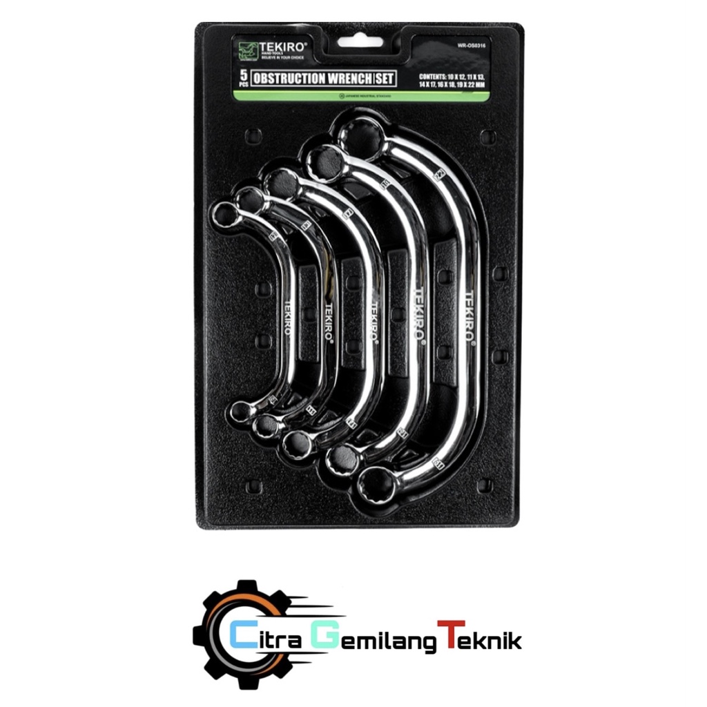 Jual Tekiro obstruction wrench set 5pcs/ kunci ring bulan | Shopee Indonesia